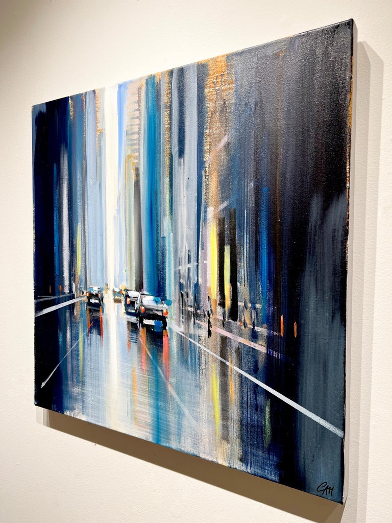 Craig Mooney - Craig Mooney, "Rain Soaked", 30x30 Manhattan Cityscape ...
