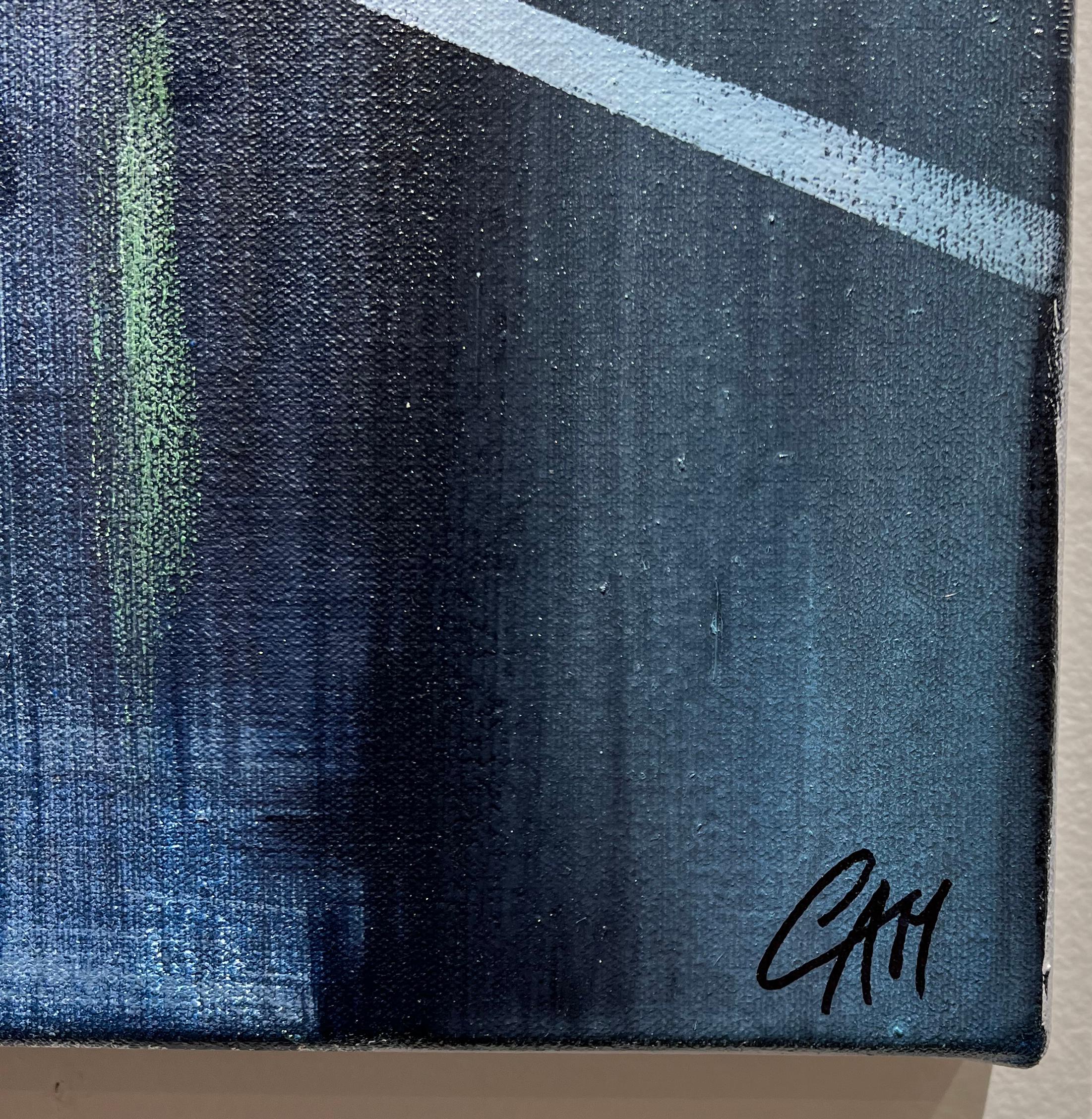 Craig Mooney - Craig Mooney, "Rain Soaked", 30x30 Manhattan Cityscape ...