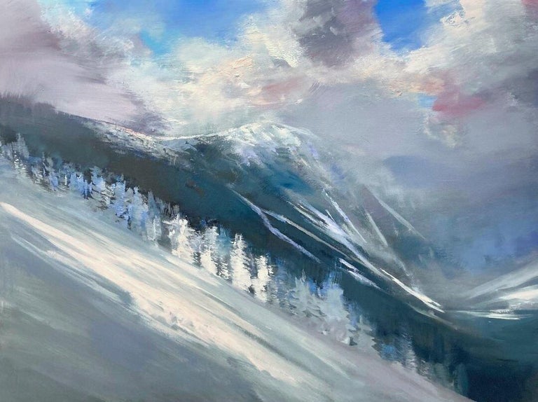 Craig Mooney - Craig Mooney, "Snow Squalls", Winter Mountainscape Oil ...