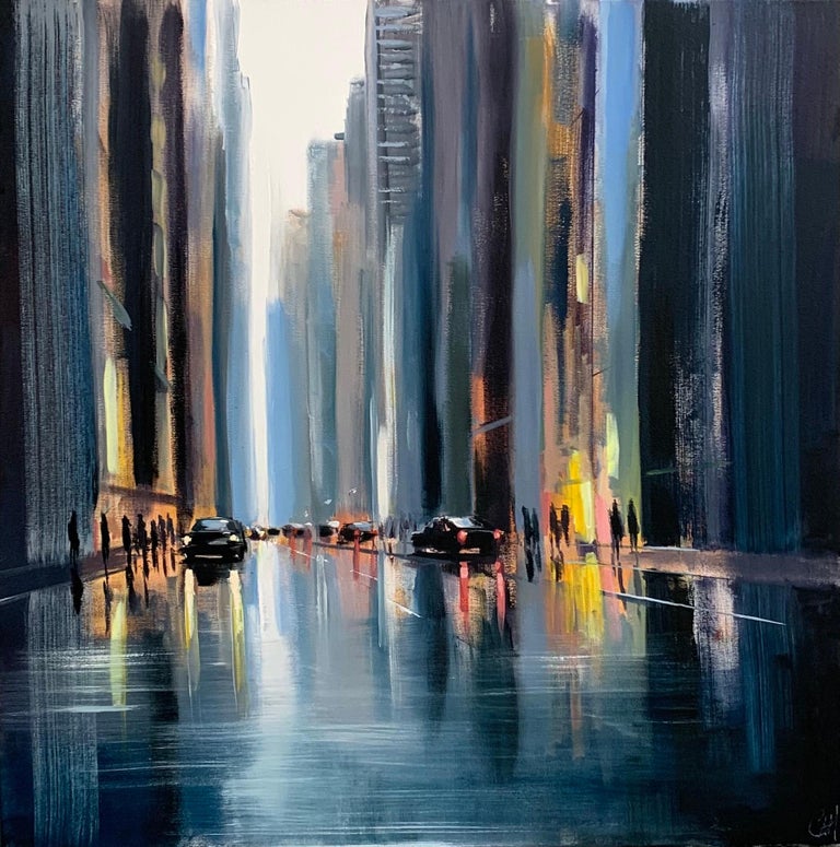 Craig Mooney - Street Reflections - cityscape abstract original ...