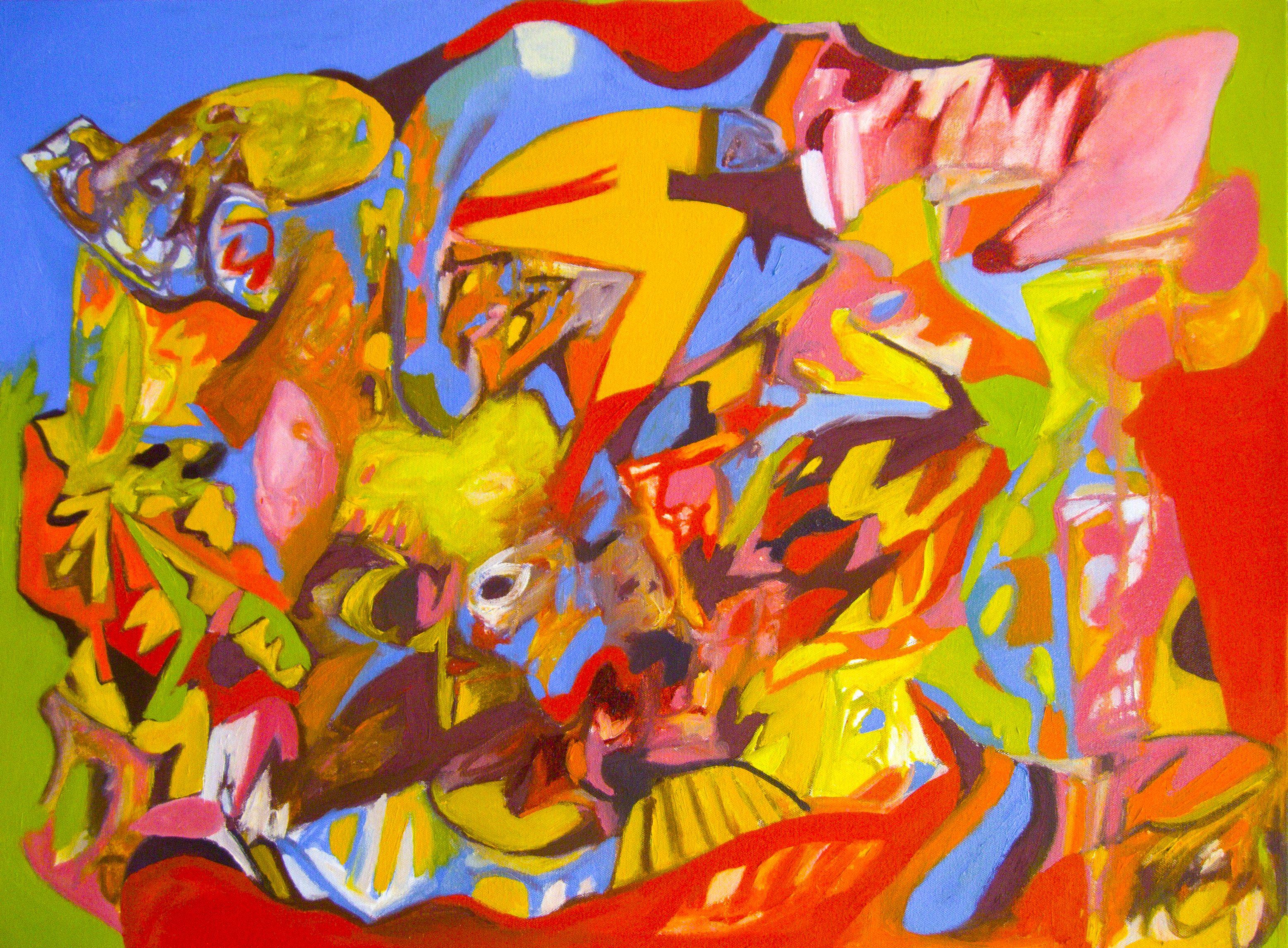 Craig Moran - Scratched from the Grooves, Painting, Oil on Canvas For ...