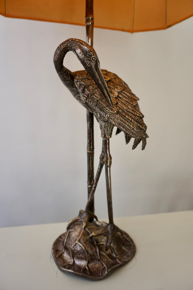 Crane Bird Table Lamp at 1stDibs