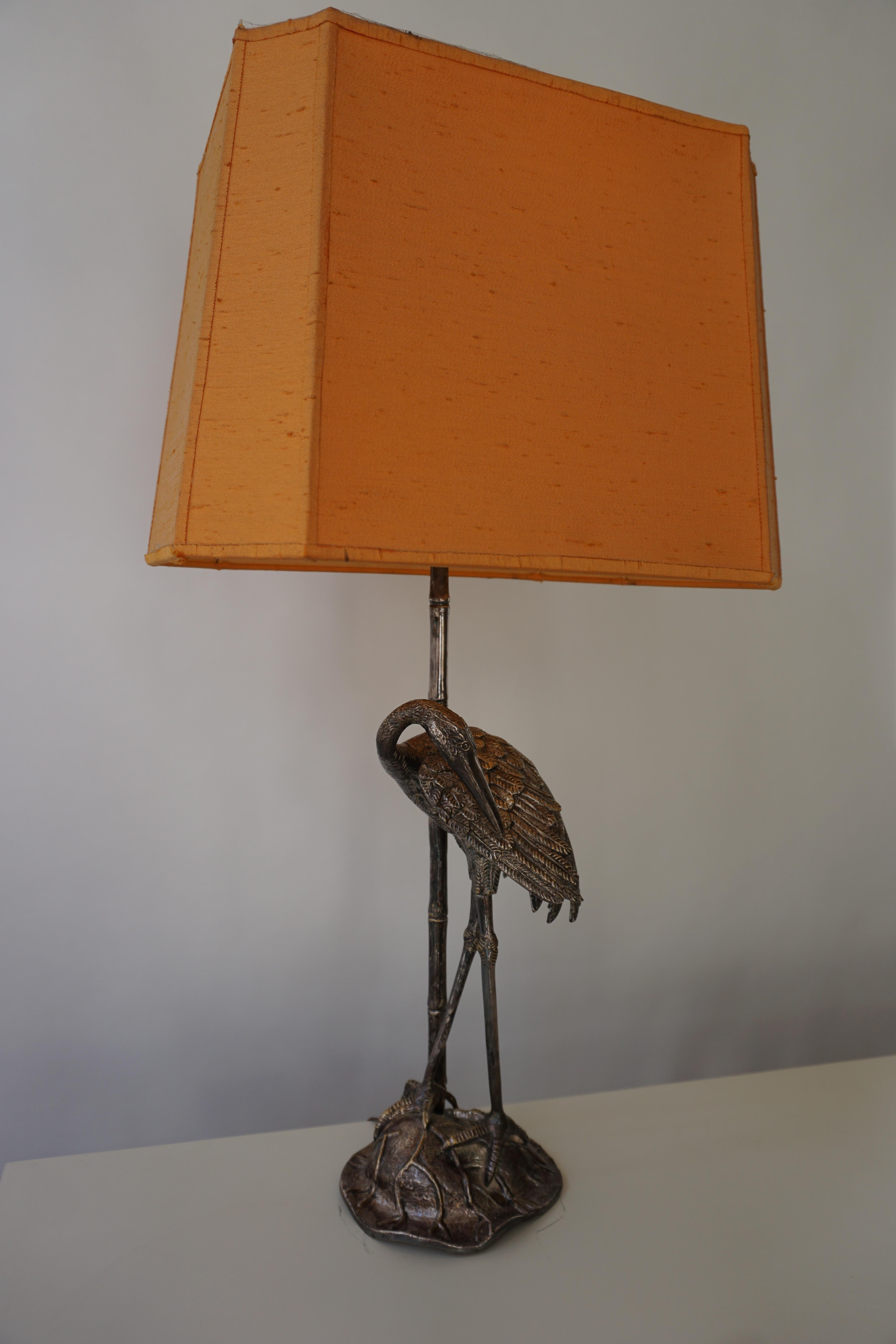 Crane Bird Table Lamp at 1stDibs | crane bird lamp