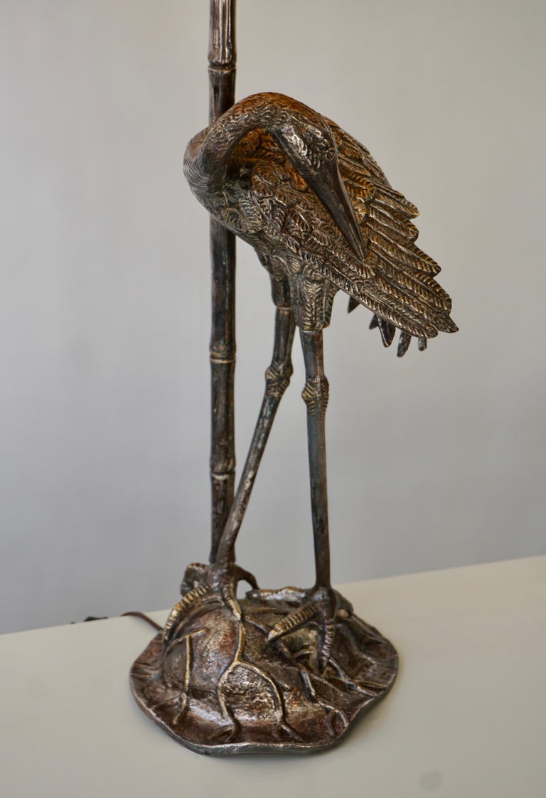 Crane Bird Table Lamp at 1stDibs