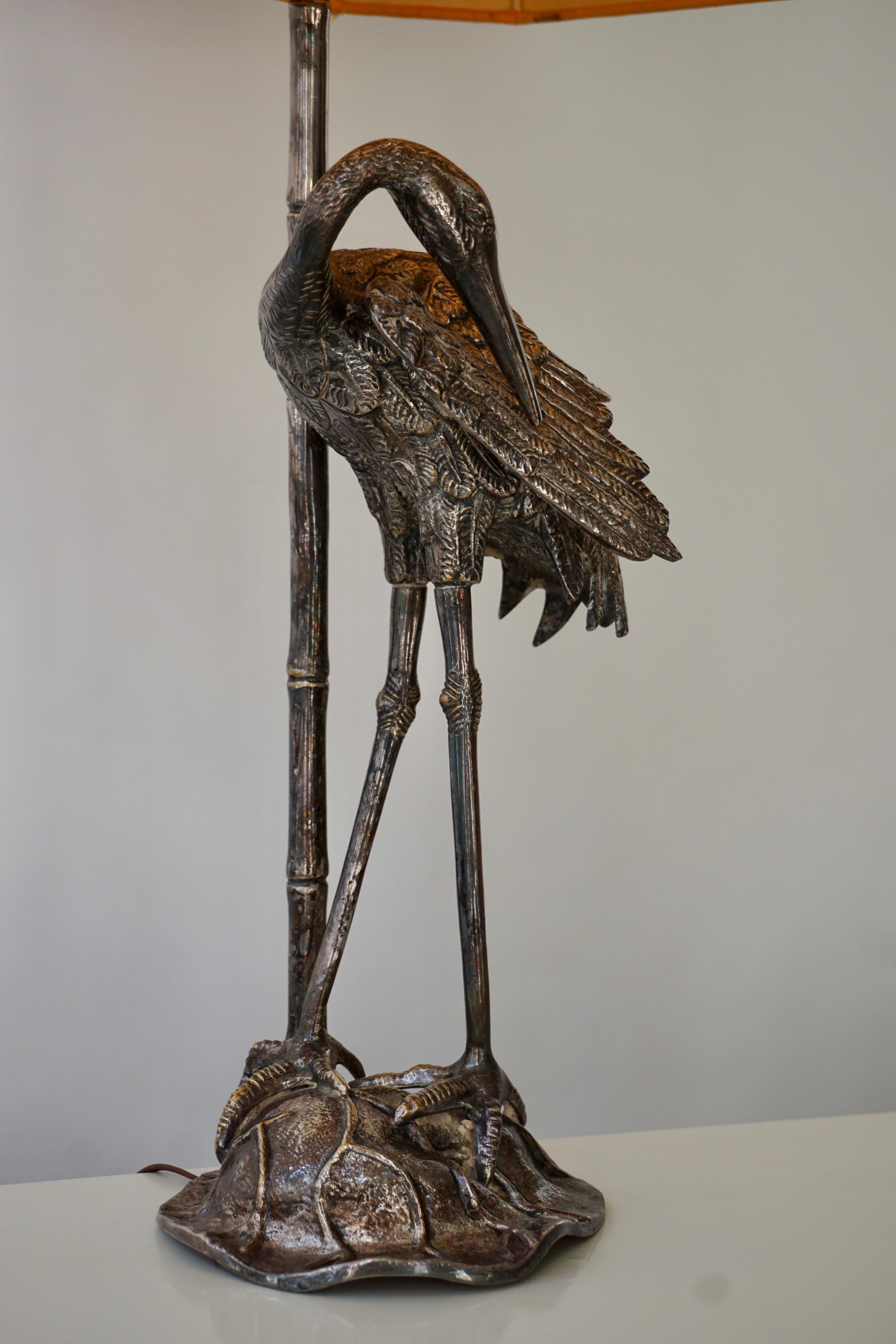 Crane Bird Table Lamp at 1stDibs | crane bird lamp