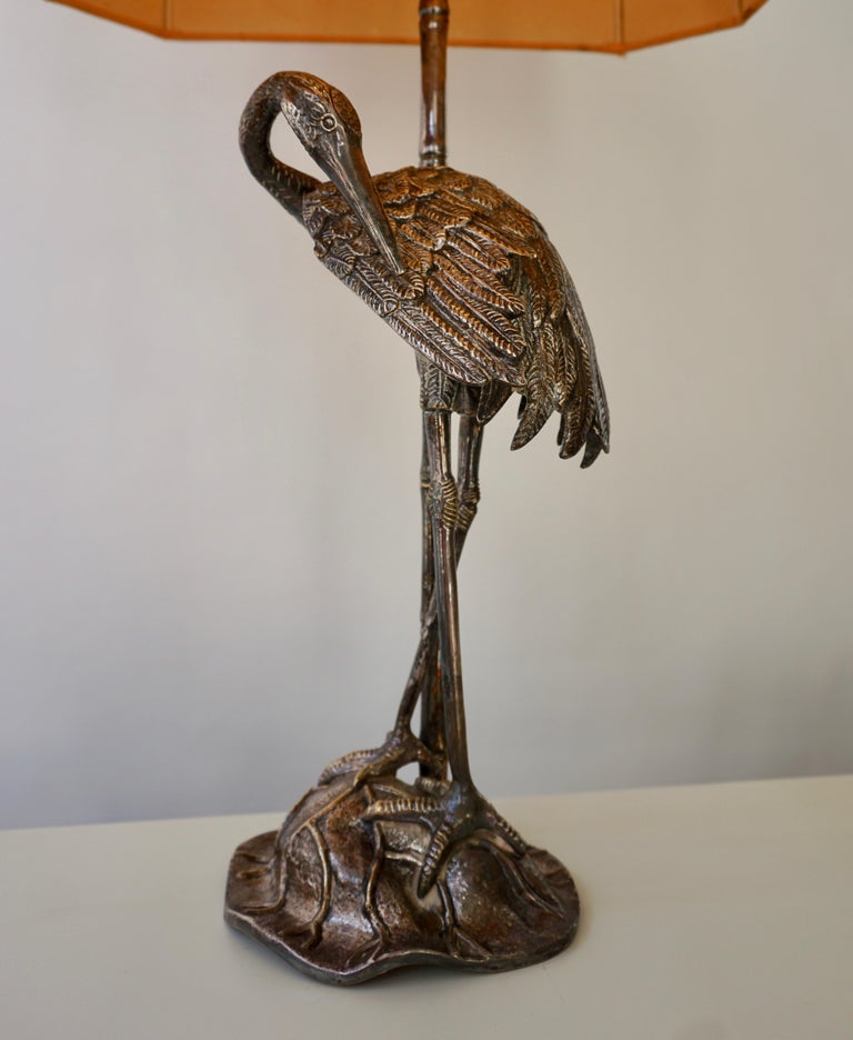 Crane Bird Table Lamp at 1stDibs