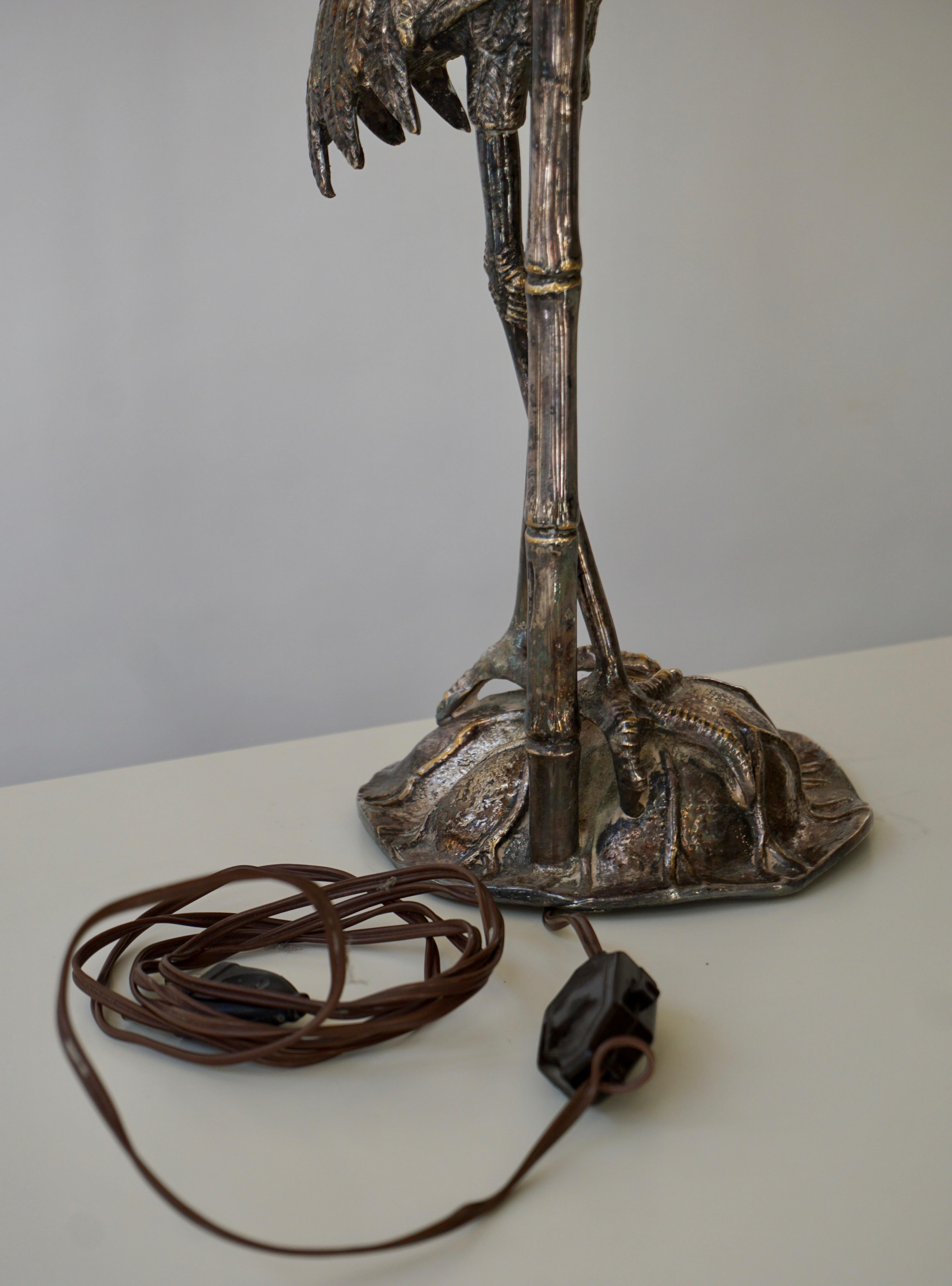 Crane Bird Table Lamp at 1stDibs | crane bird lamp
