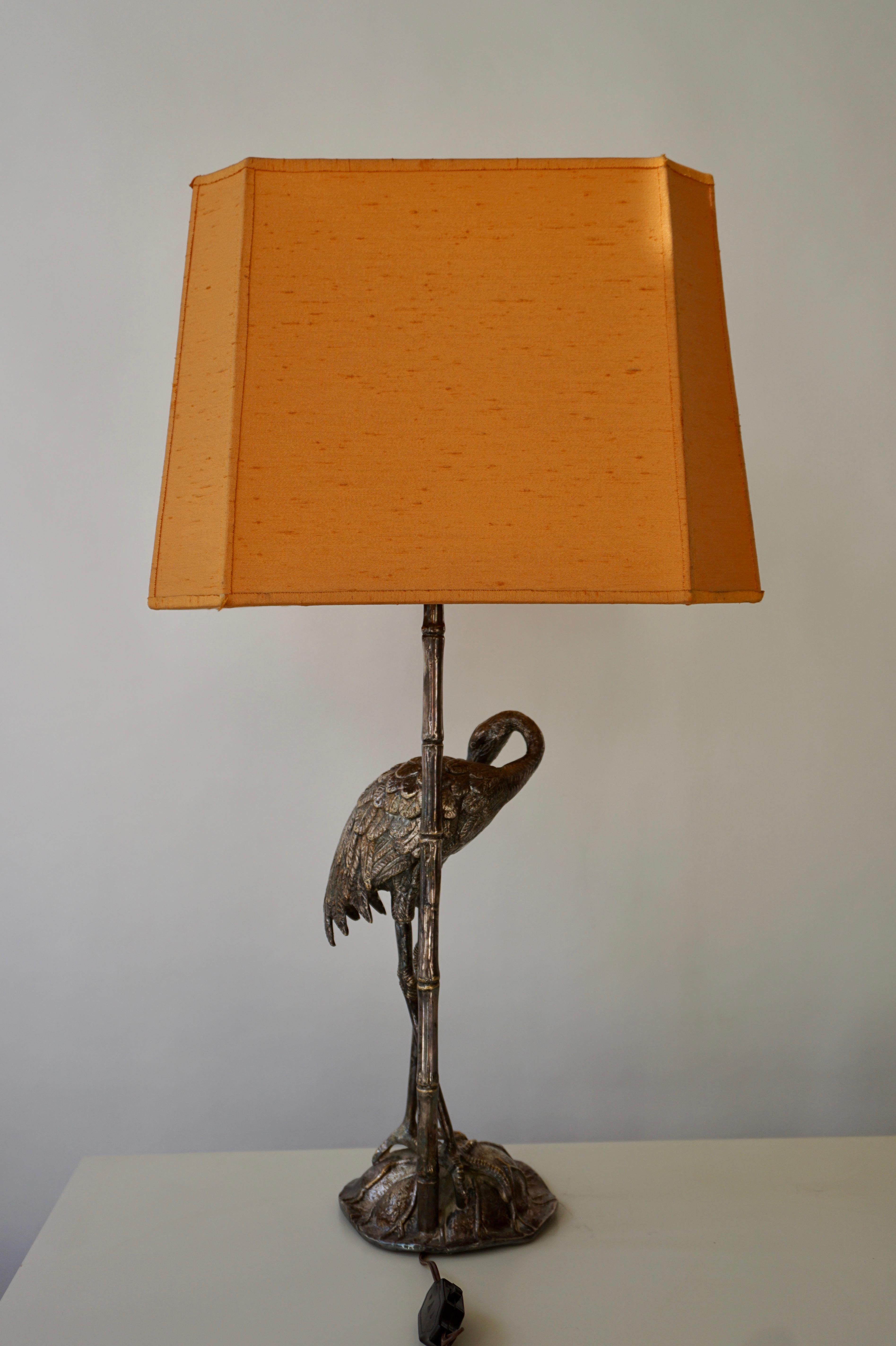 Crane Bird Table Lamp at 1stDibs | crane bird lamp