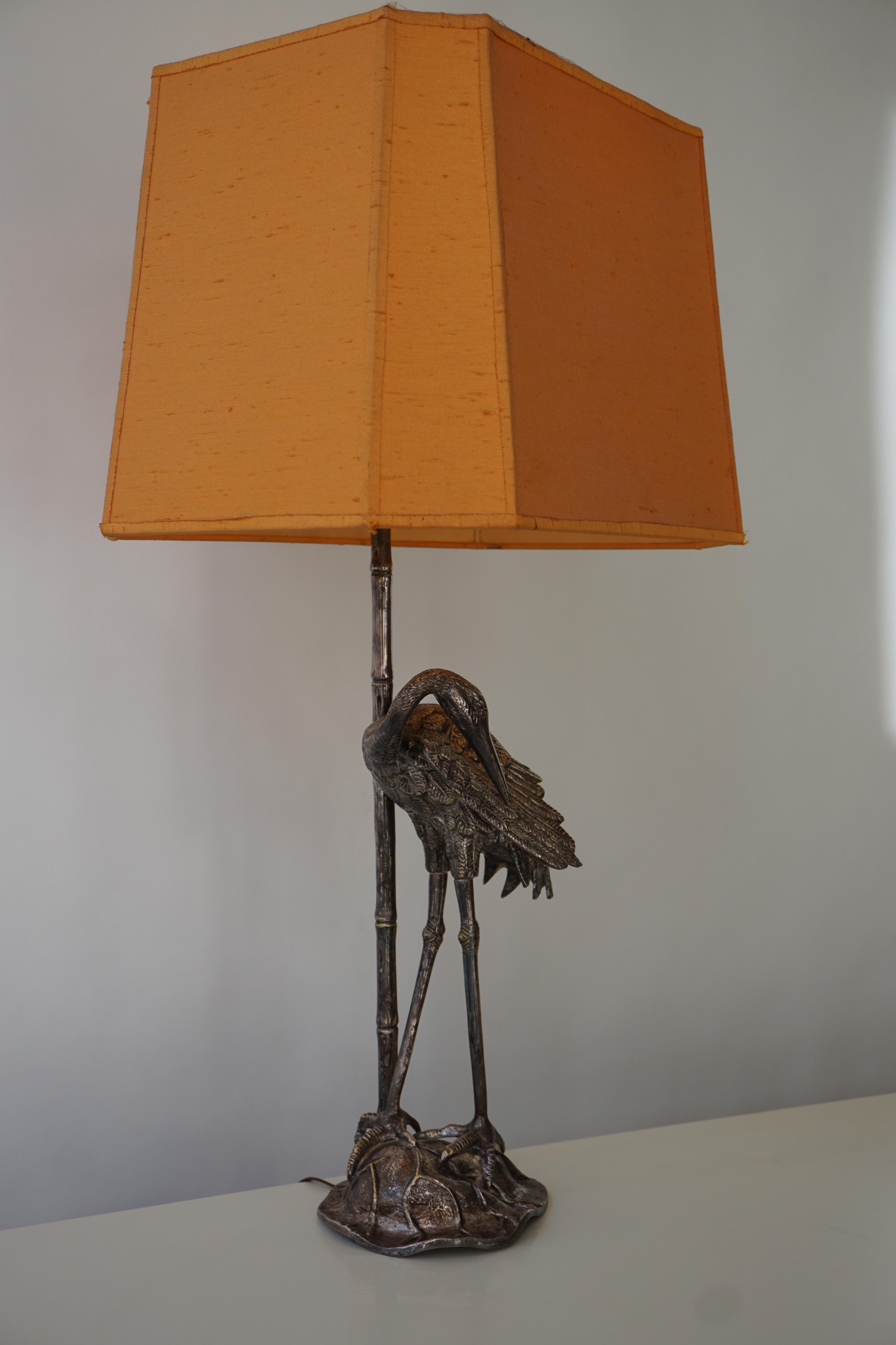 Crane Bird Table Lamp at 1stDibs | crane bird lamp