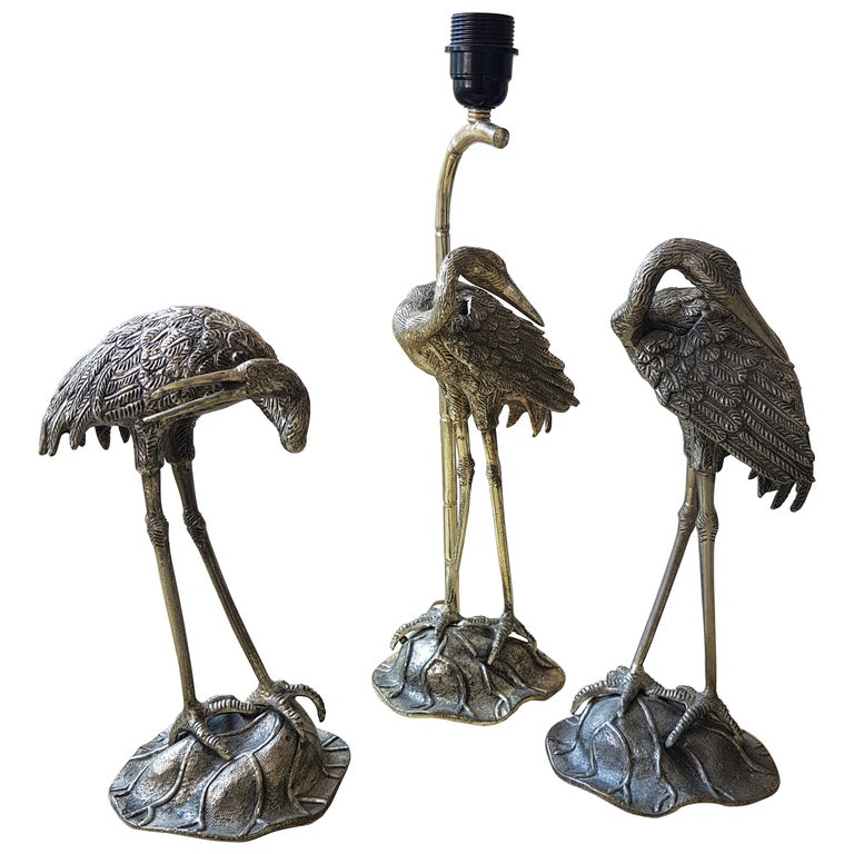 Crane Table Lamp by Maison Jansen at 1stDibs