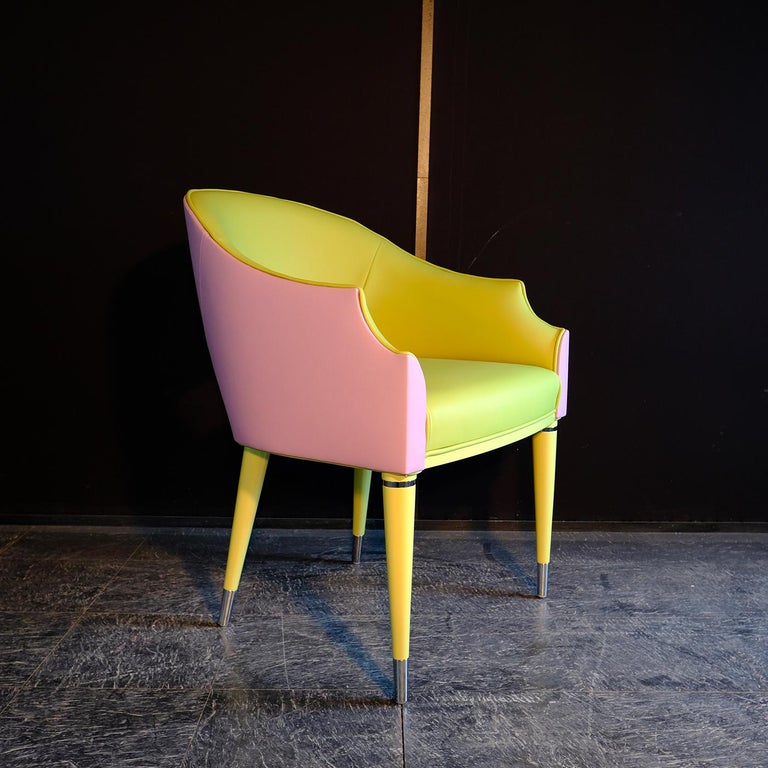 Crast Multi-Color Armchair For Sale at 1stDibs | multi colored armchair ...