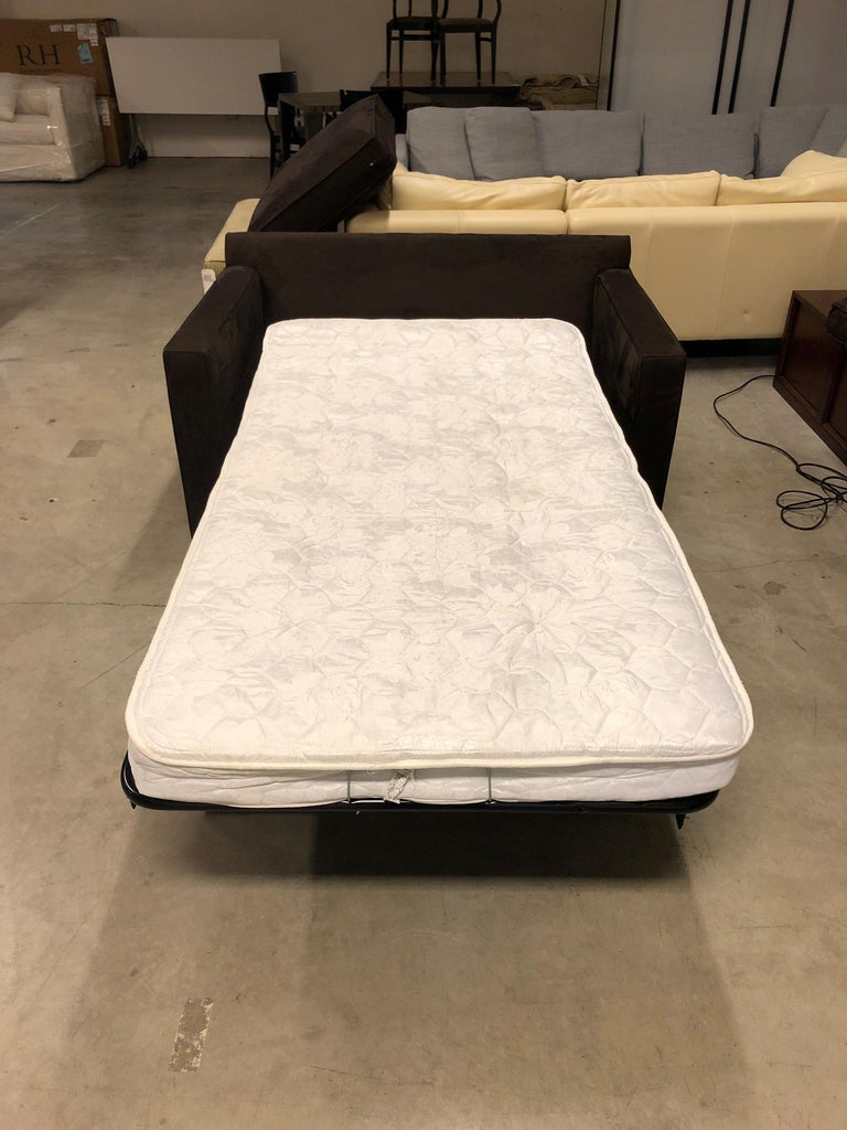 Crate and Barrel Barrett Sleeper Chair For Sale at 1stDibs