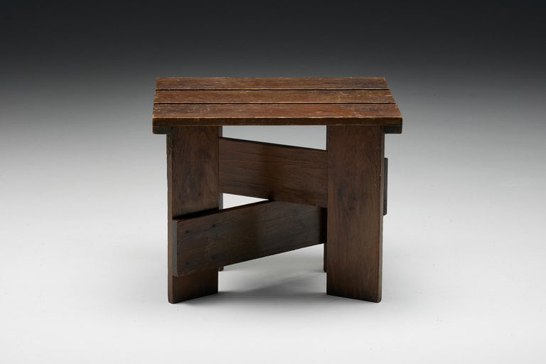 Crate Stool, Coffee Table, Attributed to Gerrit Rietveld, De Stijl ...