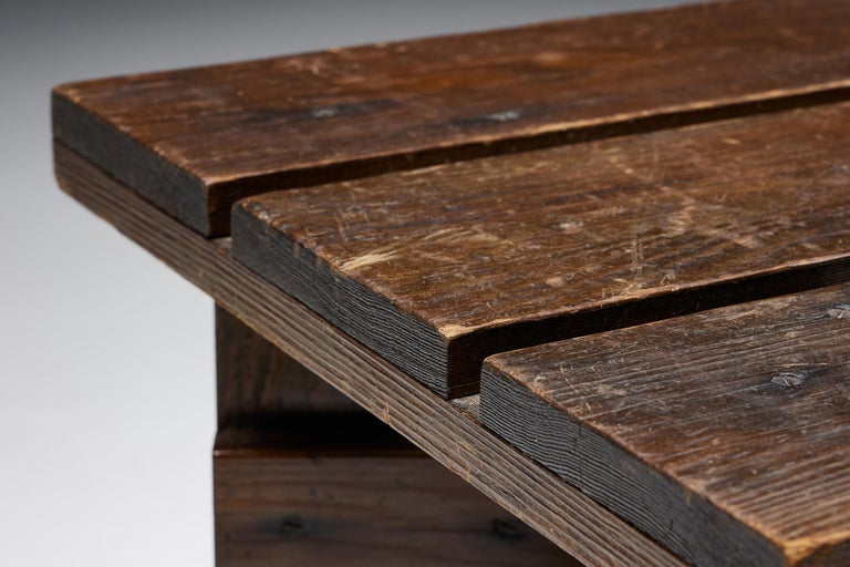 Crate Stool, Coffee Table, Attributed to Gerrit Rietveld, De Stijl ...