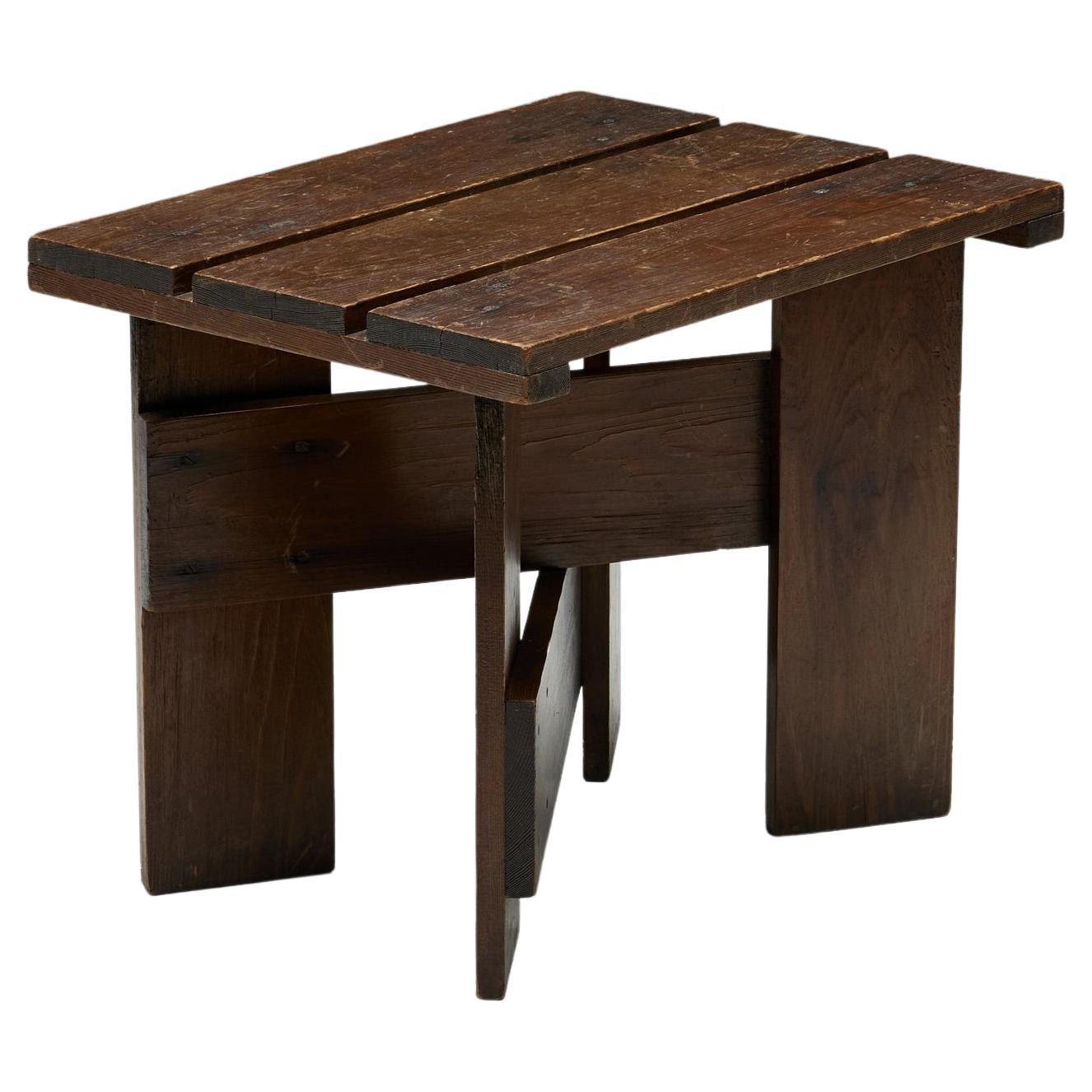 Large Antique Victorian Style Leather Stool / Coffee Table For Sale at ...