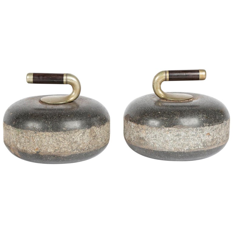 Crawfordjohn Granite Curling Stones at 1stDibs