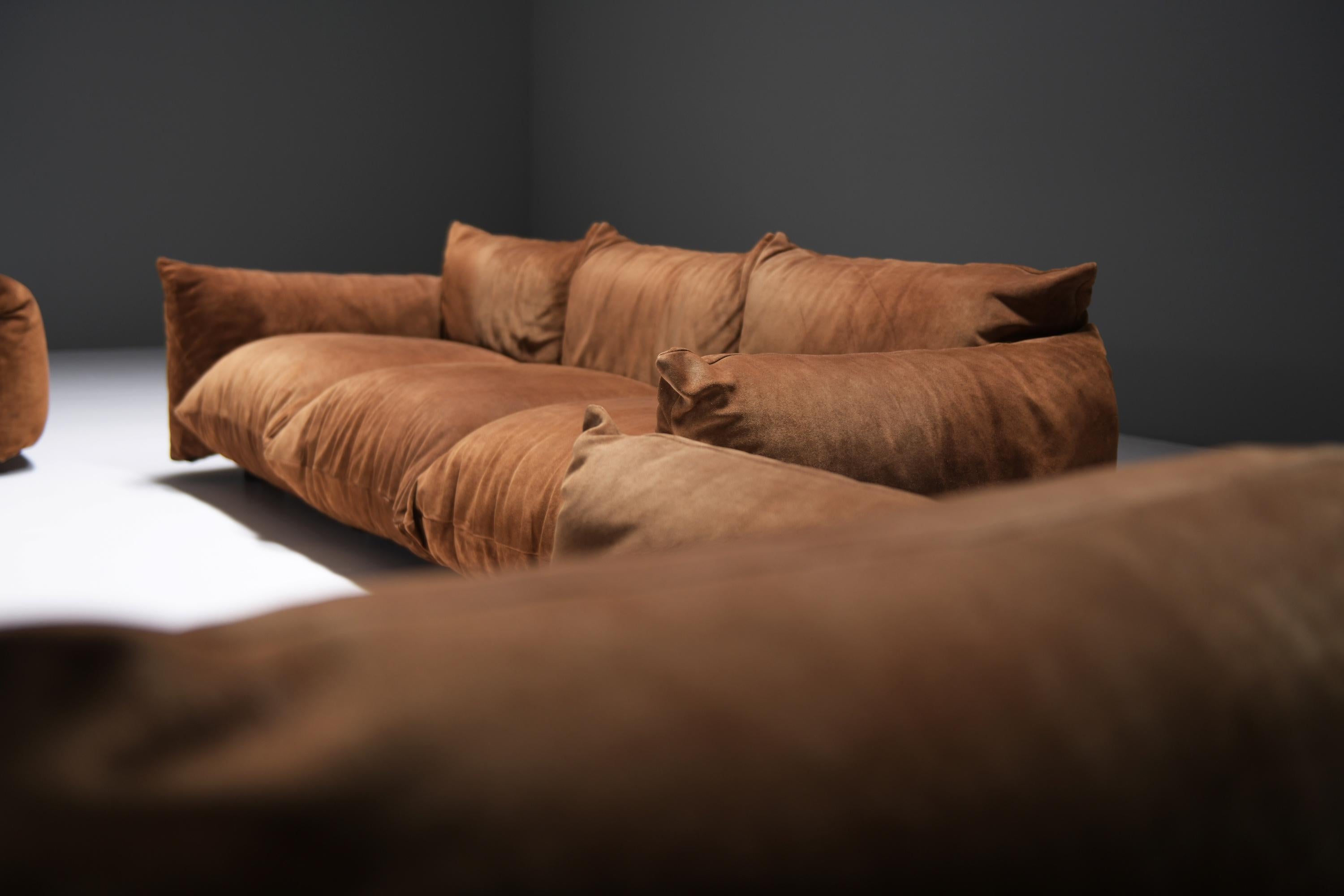 Crazy Marenco 255 set in original suede by Mario Marenco for ARFLEX ...