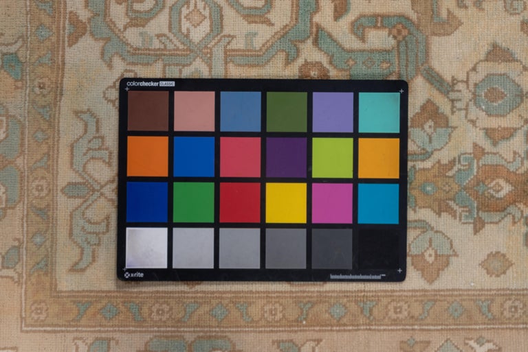 Cream and Aqua Blue Turkish Sivas Scatter Rug, circa 1930s For Sale at ...