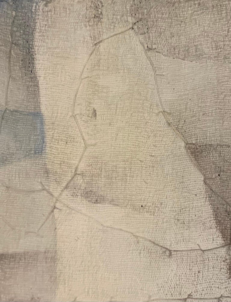 Cream, Blue and Pale Mauve Painting by Belgian Artist Diane Petry ...