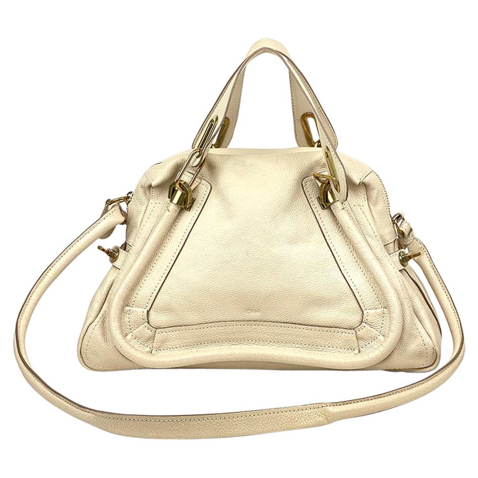 Cream Chloé Medium Paraty Satchel Bag at 1stDibs | see by chloe bags ...