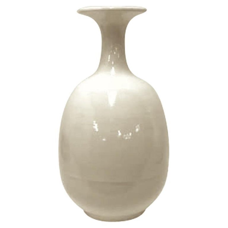 Vase en céramique classique crème de forme classique, Chine ...