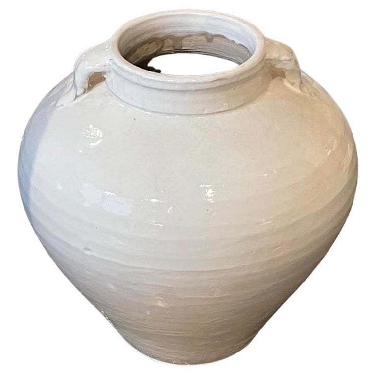 Cream Large Two Handled Vase, China, Contemporary For Sale at 1stDibs