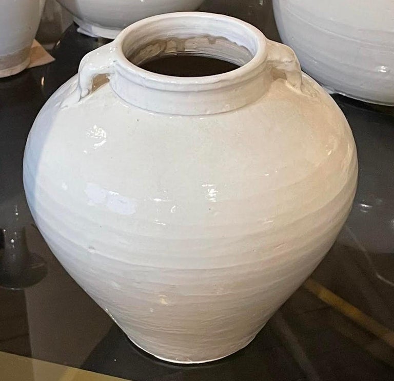 Cream Large Two Handled Vase, China, Contemporary For Sale at 1stDibs