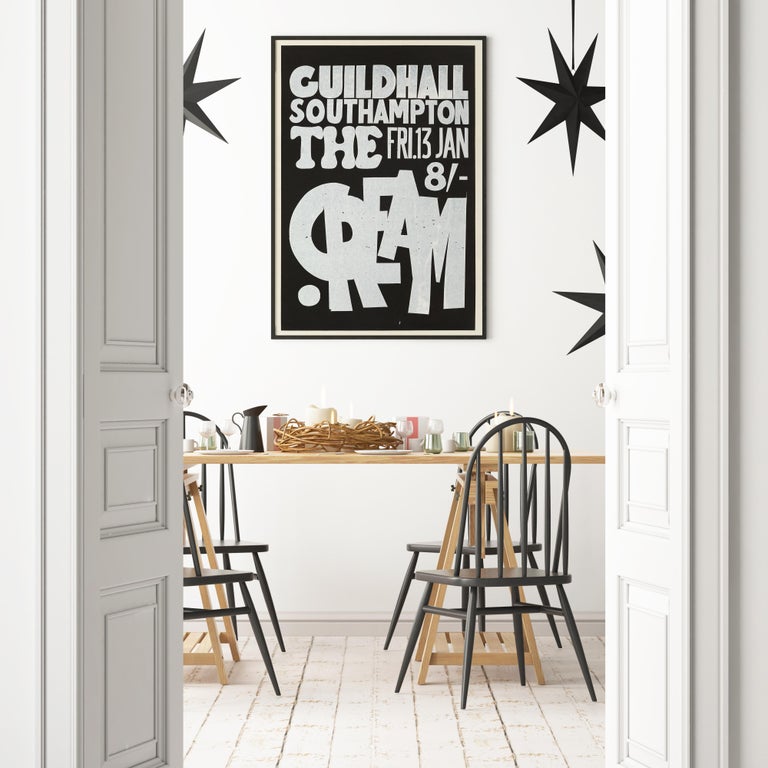 Cream Original Vintage UK Concert Poster, 1967 at 1stDibs