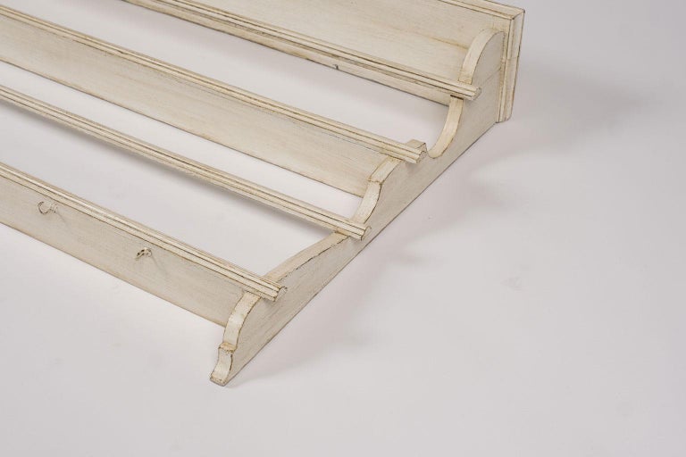 Cream Painted French Plate Rack at 1stDibs
