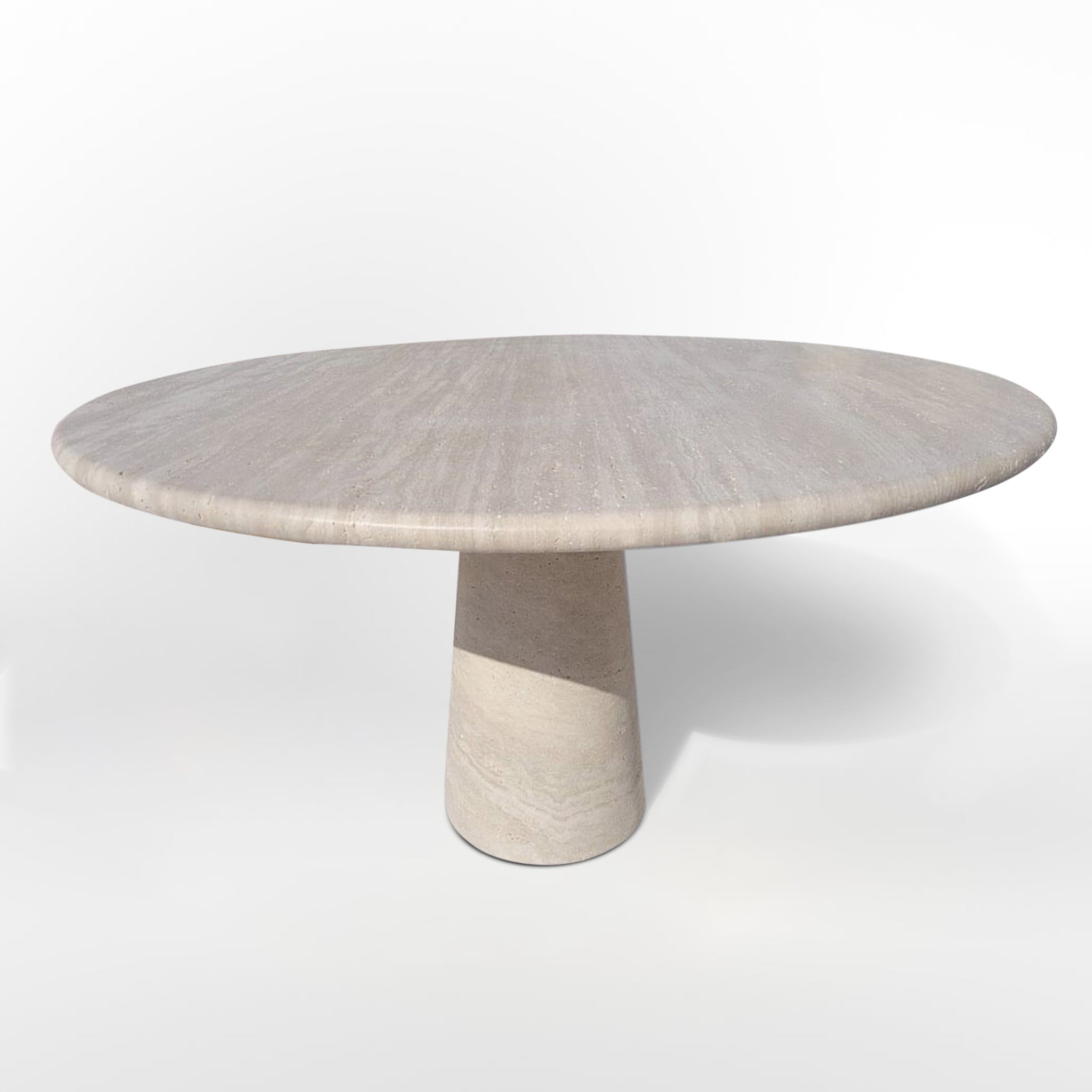 Travertine Console Table inspired by Angelo Mangiarotti For Sale at ...