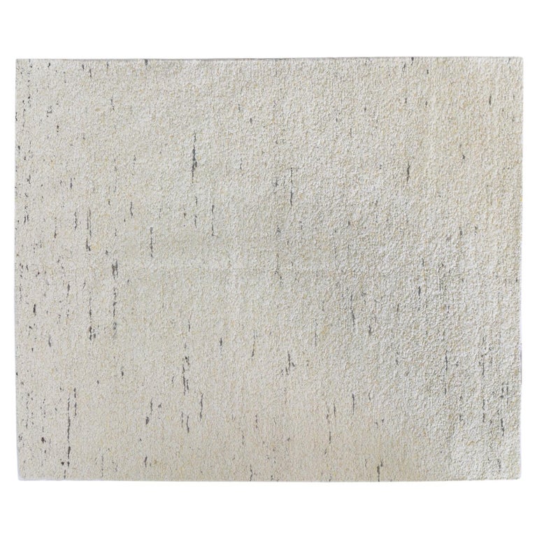 Cream Wool Area Rug For Sale at 1stDibs