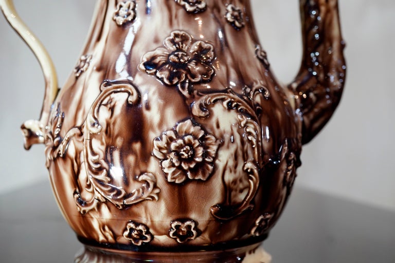 Creamware Coffee Pot, Whieldon Tortoiseshell Glaze, Zorensky Collection ...