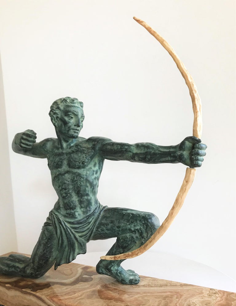 Unknown - Bogenschütze (Archer) - Tin, Marble, Fish Bone, Archaic ...