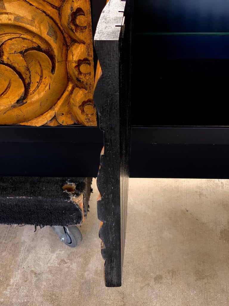 Credenza Carved Gold Leaf Front at 1stDibs