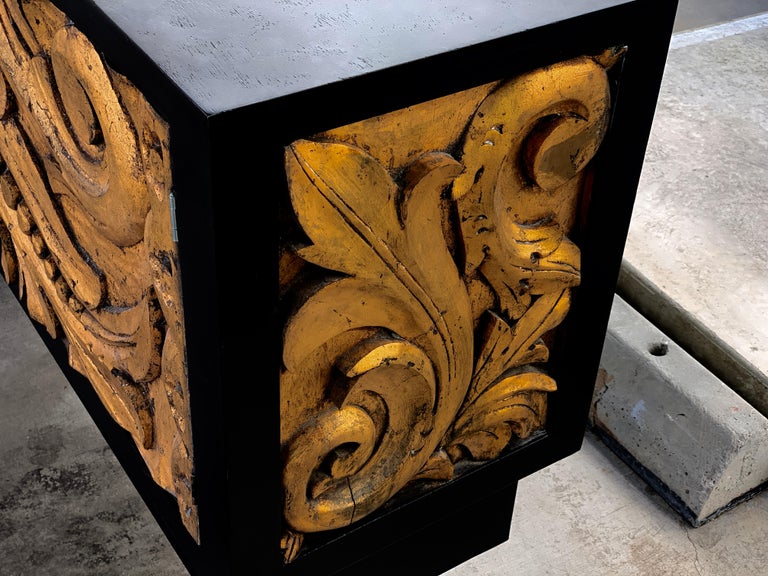 Credenza Carved Gold Leaf Front at 1stDibs