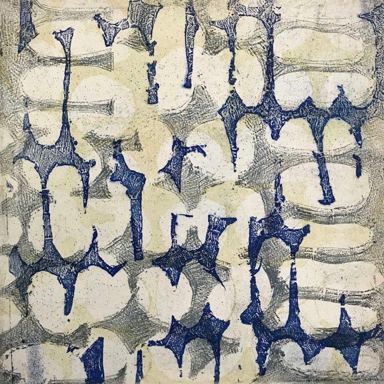Creighton Michael - "Fabrique Eight", abstract soft ground etching ...