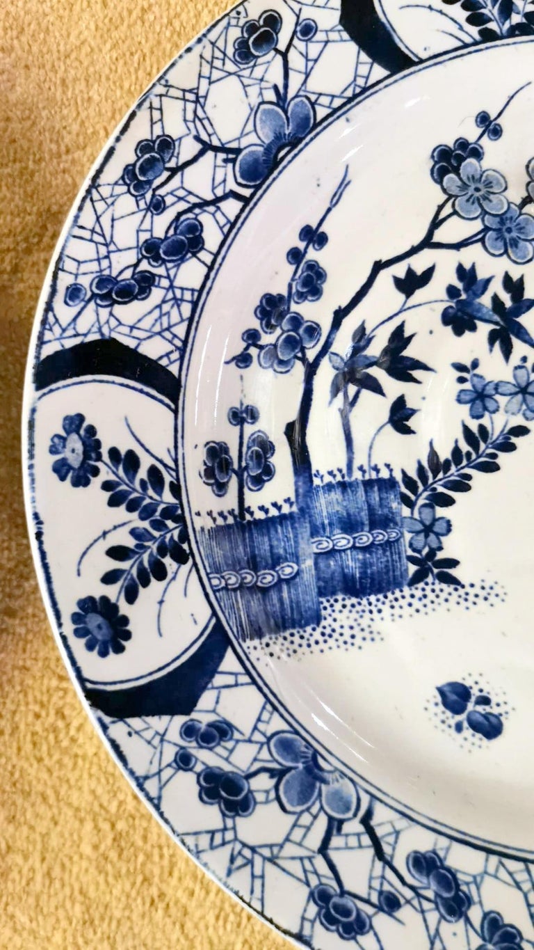 Creil Montereau Mod. "Japon" Set of 4 French Dinner Plates with Sauces ...
