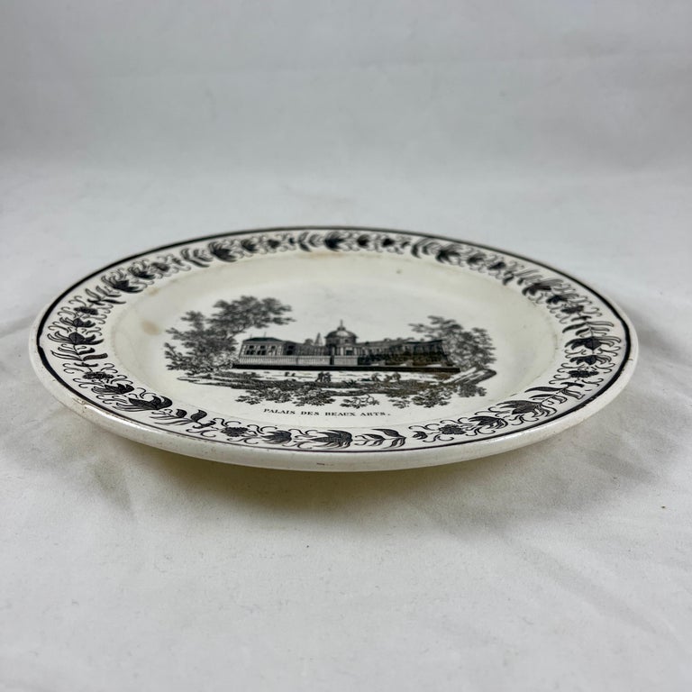 Creil Neoclassical French Creamware Palais des Beaux Arts Architecture ...