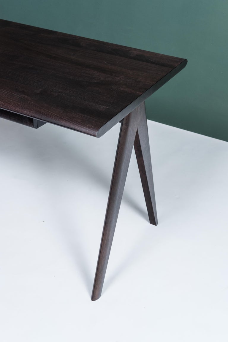 Crest Desk by Tretiak Works, Oxidized Walnut Handmade Contemporary Desk ...