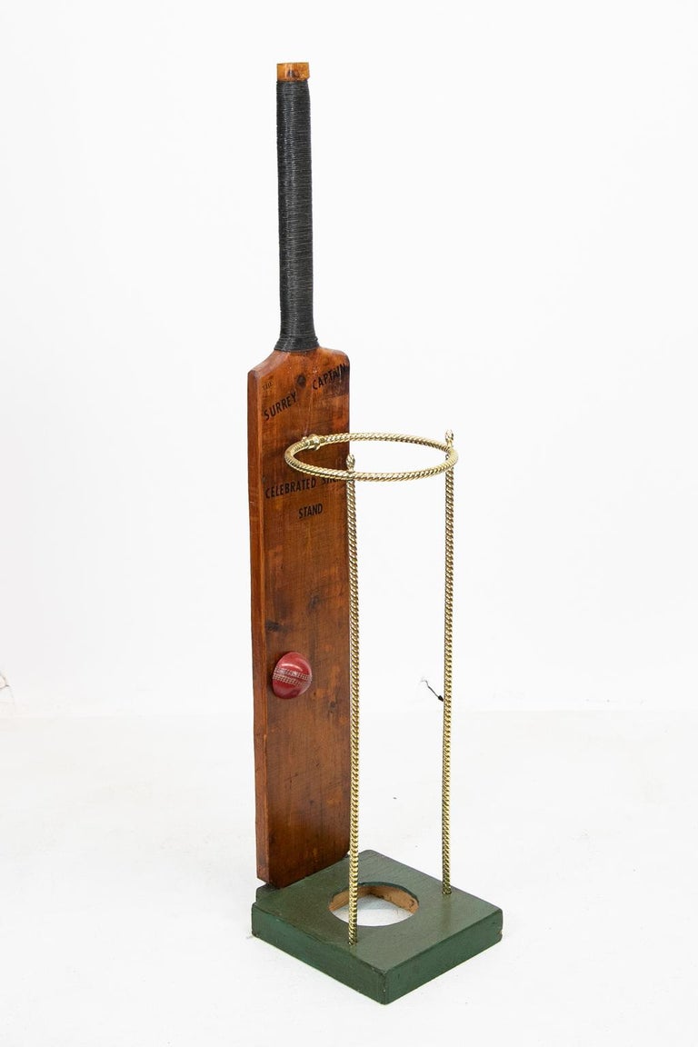 Cricket Bat Cane Stand For Sale at 1stDibs | cricket bat stand, cane ...