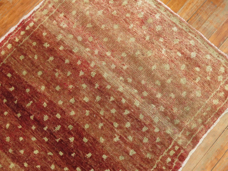 Crimson Red Turkish Runner with Persian Inscription For Sale at 1stDibs