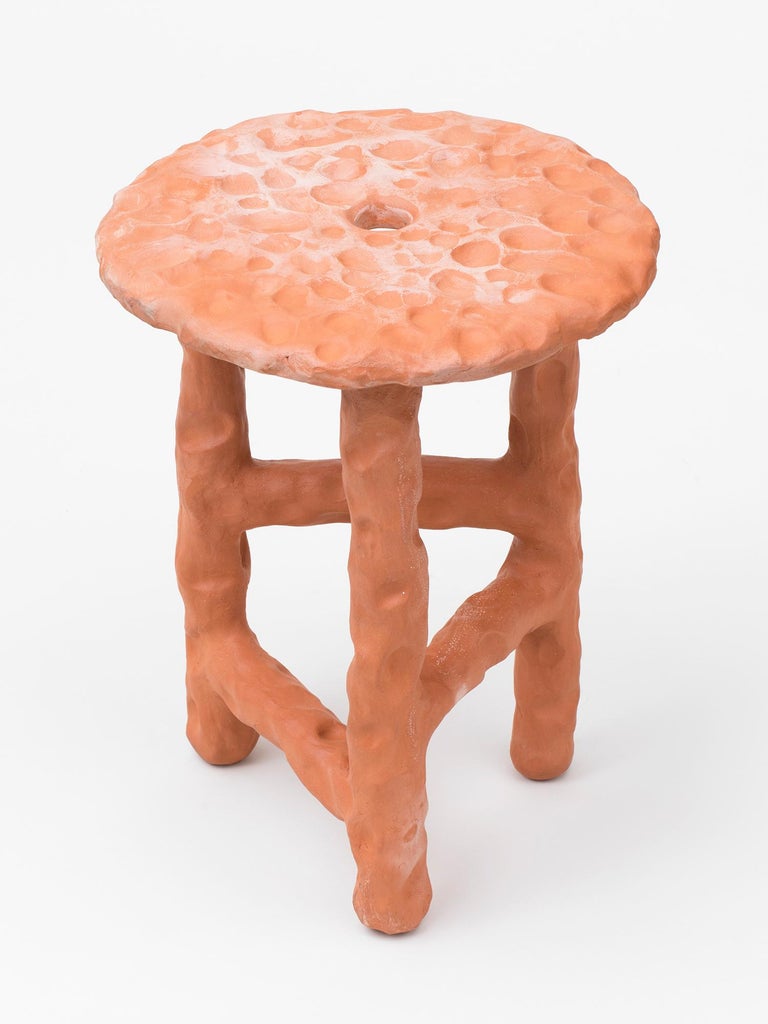 Chris Wolston Terracotta Side Tables "Palamino" For Sale at 1stDibs