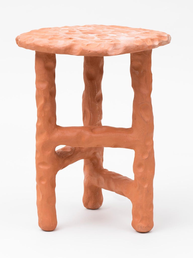 Chris Wolston Terracotta Side Tables "Palamino" For Sale at 1stDibs