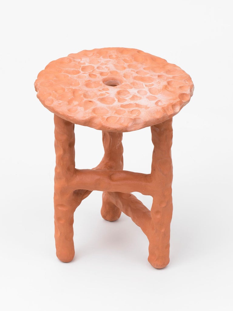 Chris Wolston Terracotta Side Tables "Palamino" For Sale at 1stDibs