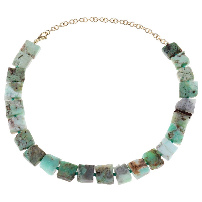 Crisoprasio Necklace For Sale at 1stDibs