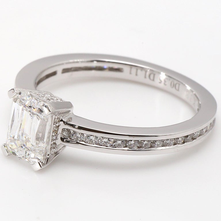 Crisscut Diamond Engagement Ring GIA Certified 18K White Gold 1.11ct ...