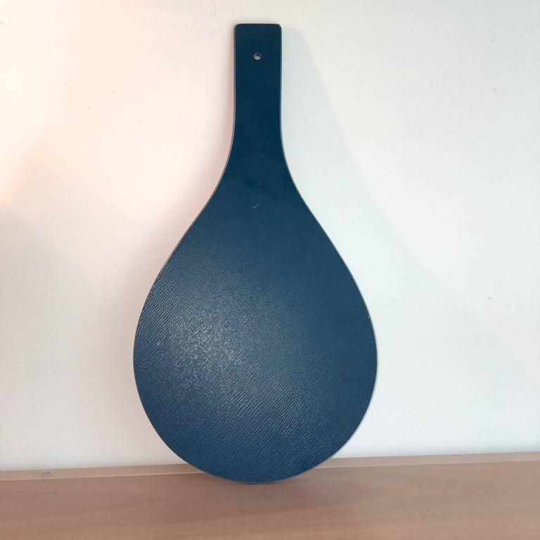 Cristal Art Blue Glass Hand-Held Mirror For Sale at 1stDibs | hand held ...