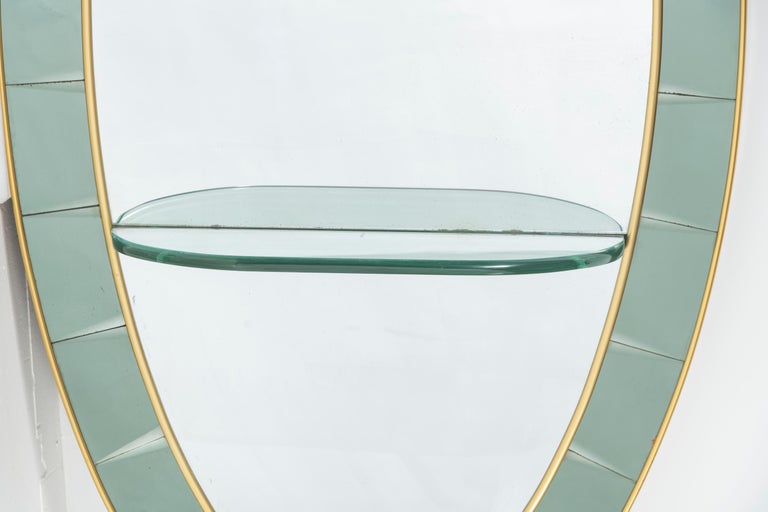 Cristal Arte Mirror - Standing Oval, Colored Beveled Glass Frame w ...