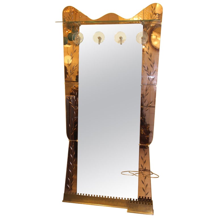 Cristal Arte Wall Mirror, Wall Coat Rack, Large Standing Mirror ...