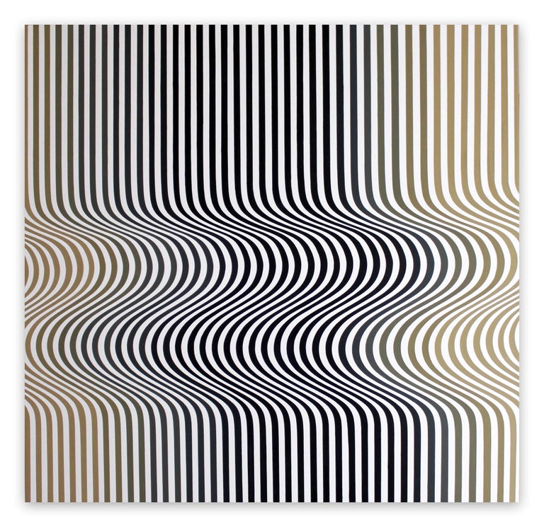 Cristina Ghetti - Double Wave (Abstract Painting) For Sale at 1stDibs